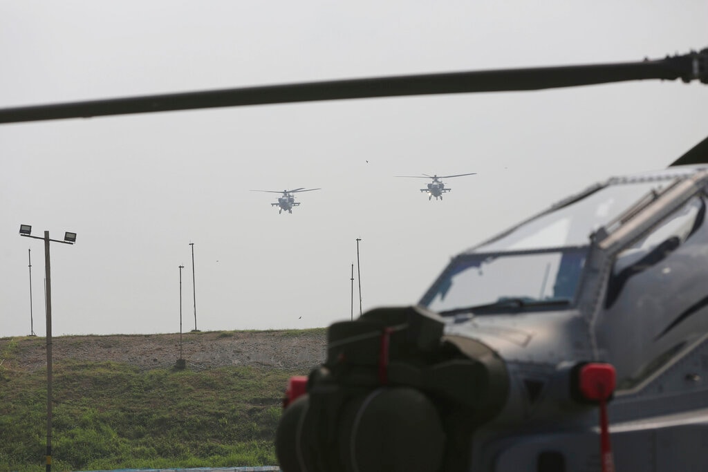 In pictures: Indian Air Force inducts eight Apache attack helicopters ...