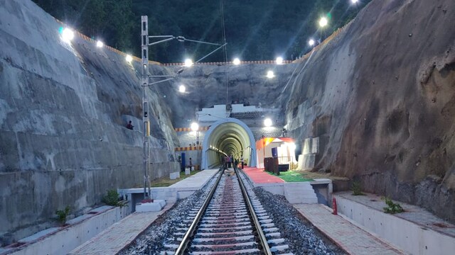 India's longest escape tunnel on Banihal-Katra rail link in J-K ...