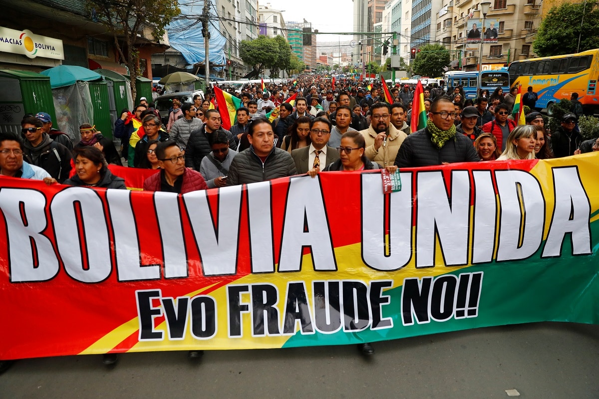 Bolivian protest leader arrives in La Paz to pressure Morales ...
