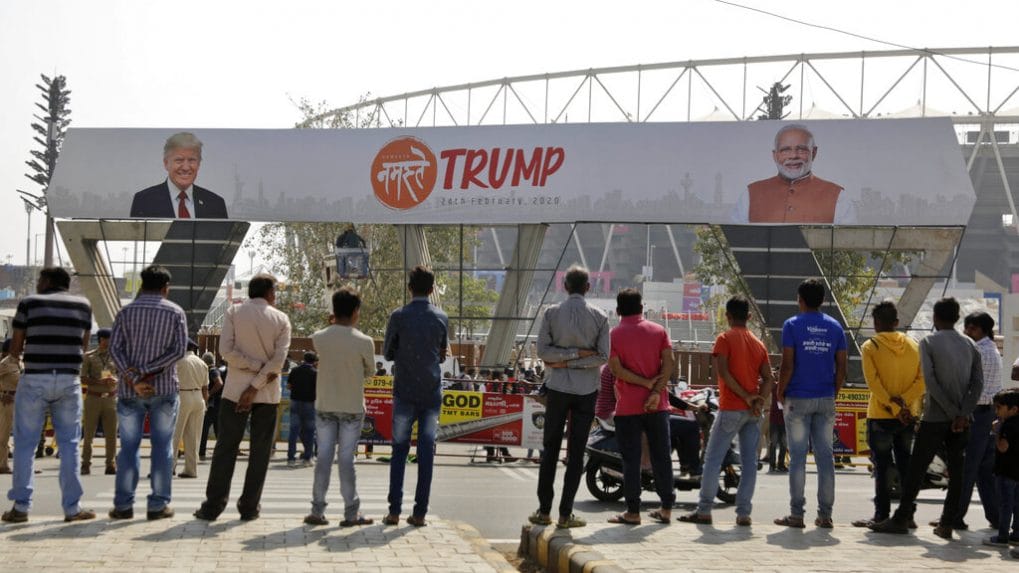 Namaste Trump: Crowds Gather To Greet Donald Trump At Ahmedabad'S ...