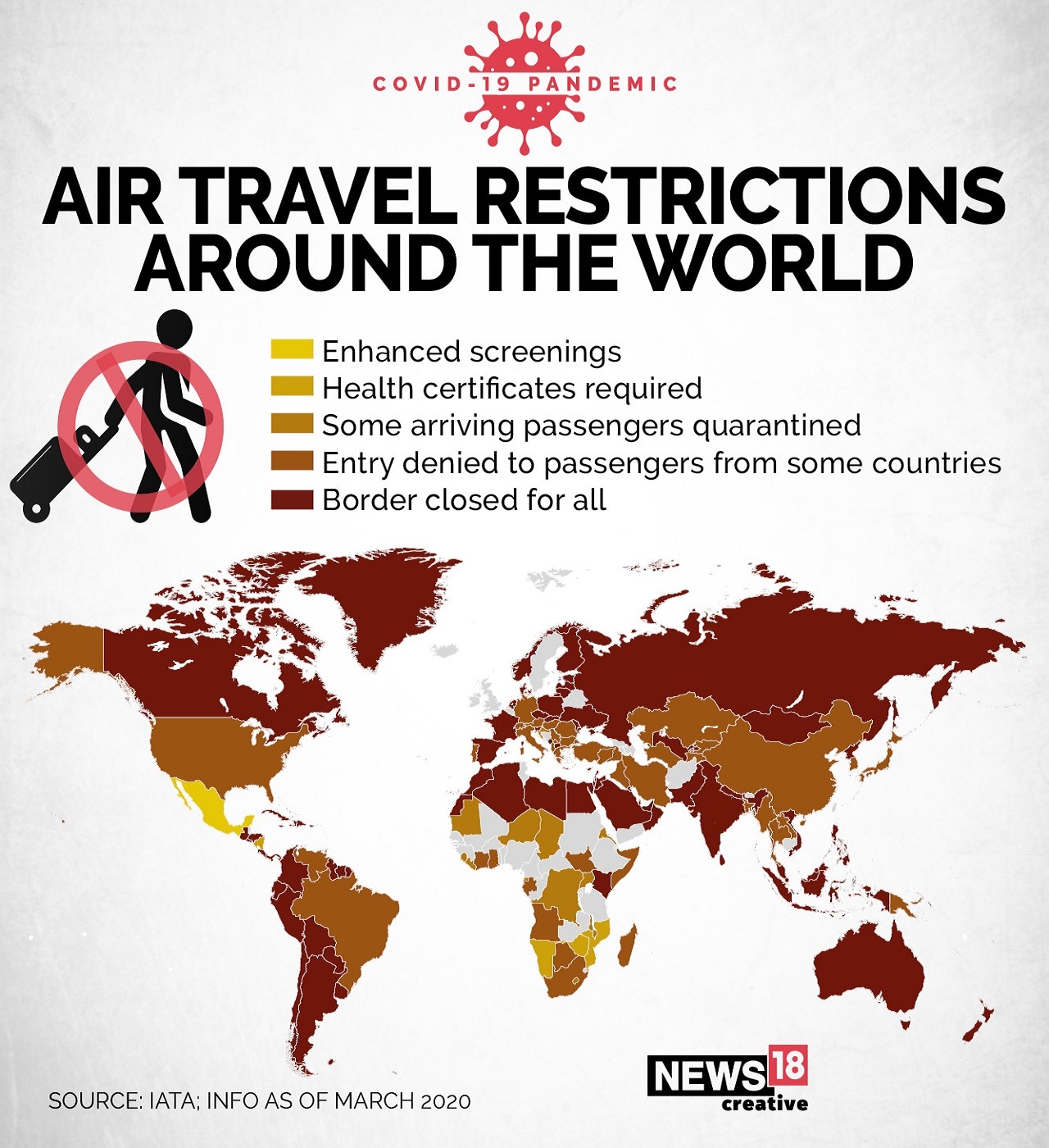 Infographic: Most countries severely curtail air traffic - cnbctv18.com