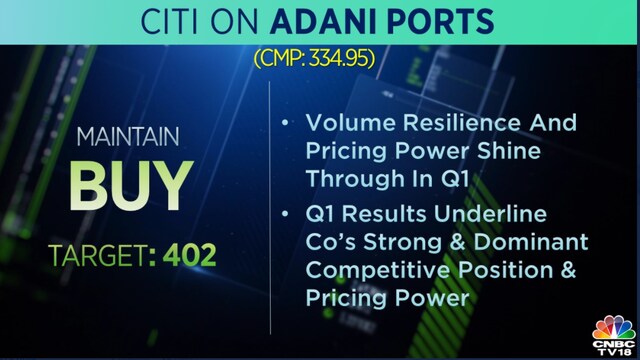 Wednesday's top brokerage calls: Adani Ports and Motherson Sumi - CNBC TV18