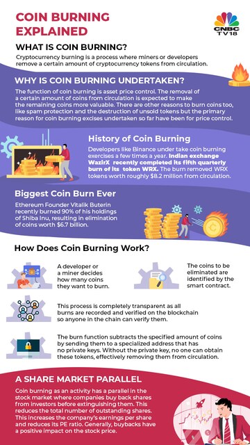 Explained: How does crypto coin burning work - CNBC TV18