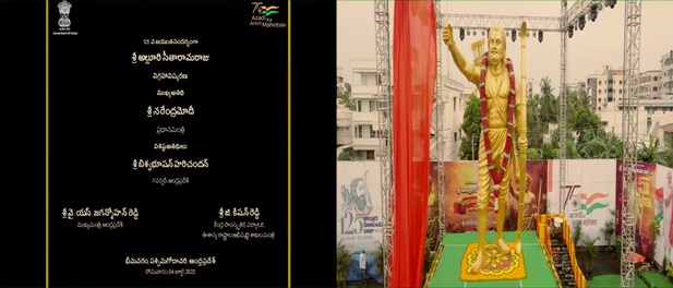 Andhra Pradesh now has a 30-feet statue of Alluri Sitarama Raju — find ...