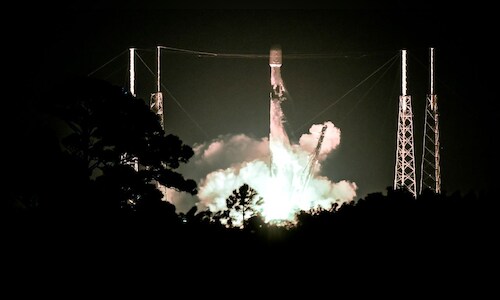 Elon Musk shares video of Falcon 9 launch - CNBC TV18