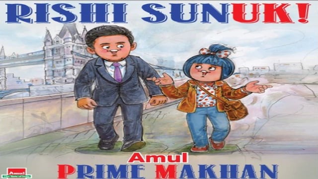 'Prime Makhan': Amul shares quirky doodle to congratulate 'Rishi SunUK ...
