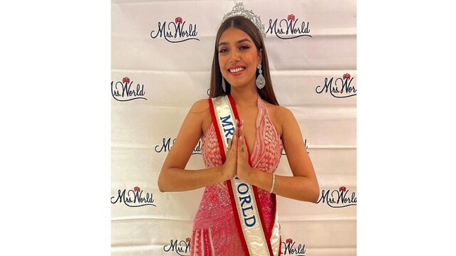 Mumbai-based Sargam Koushal wins Mrs World 2022 crown - CNBC TV18