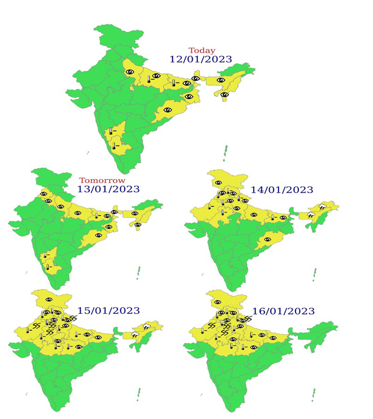 Chilly Weather Ahead For North India As Imd Warns 3-5°C Drop In Minimum ...