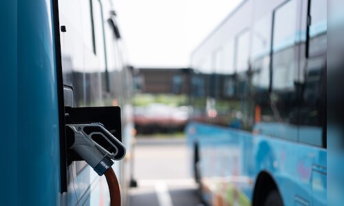 VECV unveils intercity electric bus in Auto Expo 2023 - CNBC TV18