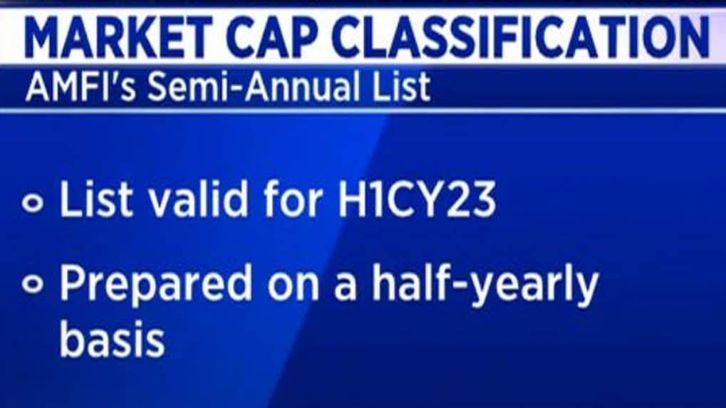 AMFI releases semi-annual market capitalization classification of stocks