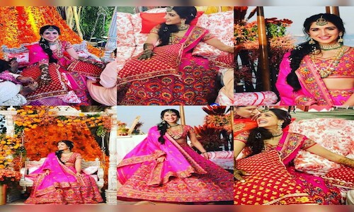 Radhika Merchant looks radiant in her pre engagement mehendi ceremony ...