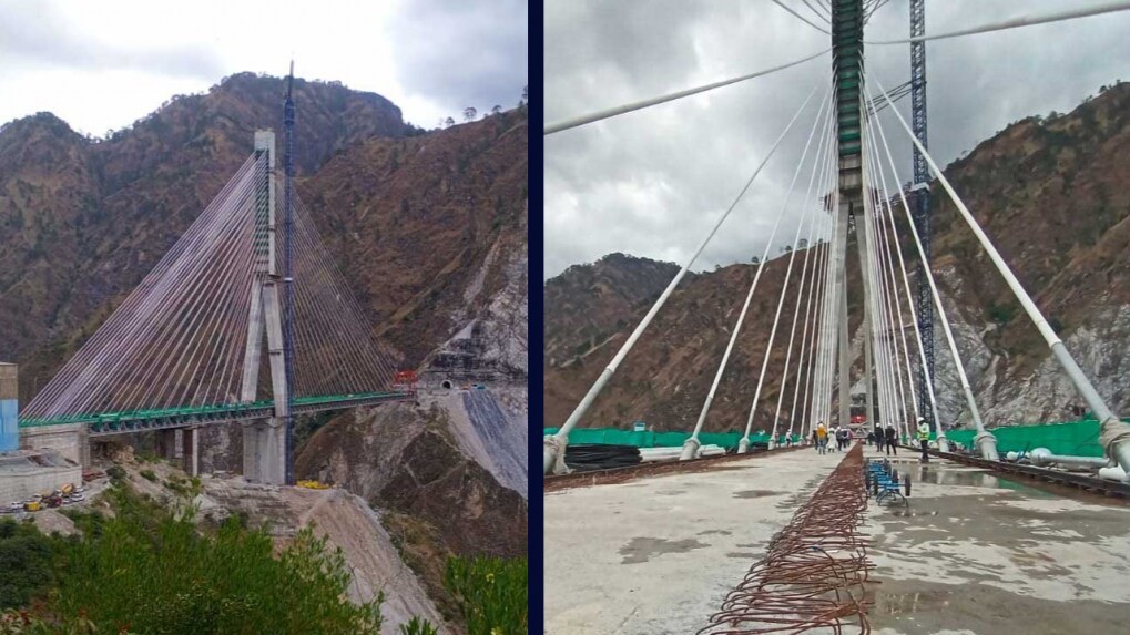 IN PICS | Check India’s first cable-stayed rail bridge hanging on 24 ...