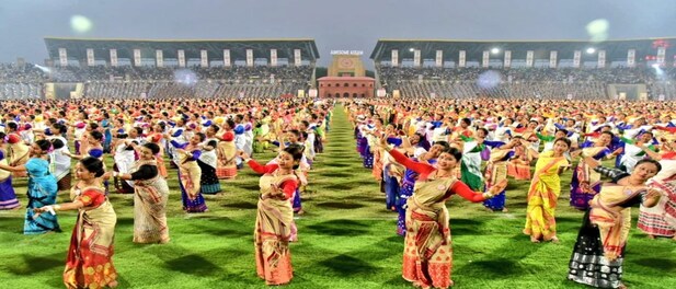 WATCH: Assam's Largest Bihu performance with 11,000 dancers creates new ...