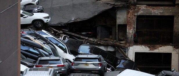 New York City parking structure collapse kills one, aftermath caught on ...