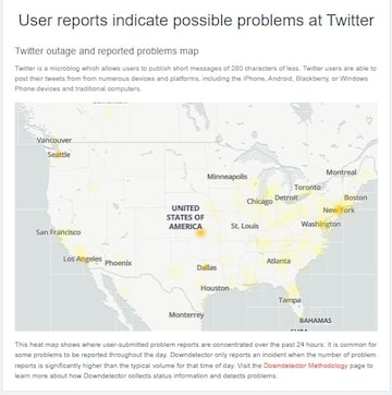 Twitter faces brief outage, is back up now - CNBC TV18