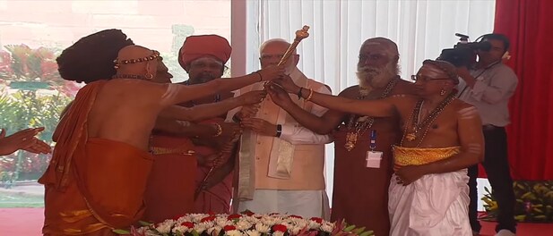 PM Modi inaugurates new Parliament building after rituals, installs ...
