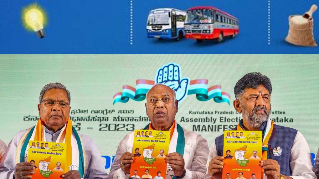 Karnataka Congress releases manifesto — from welfare schemes for women ...