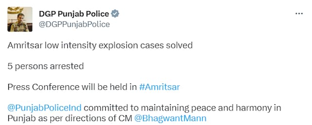 Amritsar explosion: Third low-intensity blast near Golden Temple in a week, 5 suspects arrested ...