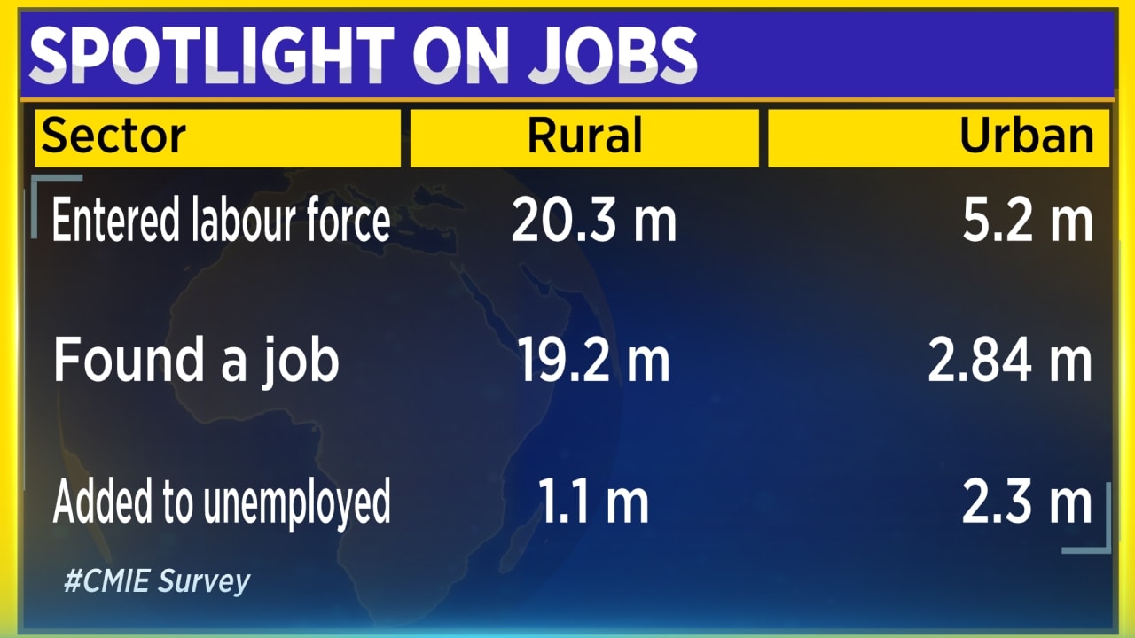 India's unemployment rate at four month high – rural jobs outpace urban