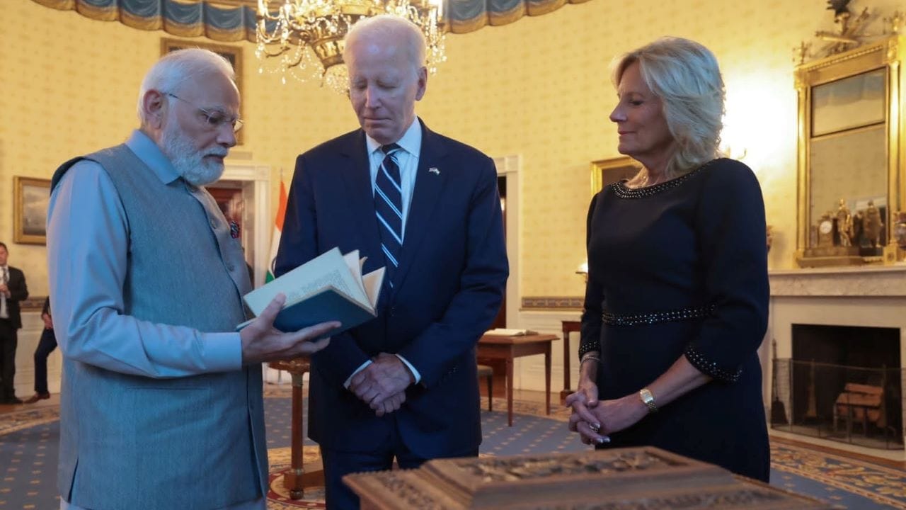 Diamond, gold and silver — Here are the gifts Modi gave the Bidens ...