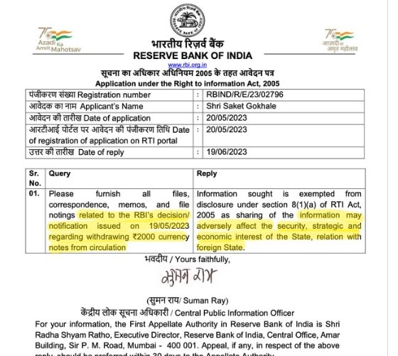 Rs 2,000 note withdrawal: An RTI activist wants to see 'all files' on ...