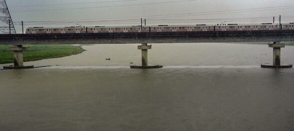 Water level in Haryana's Hathnikund barrage rises amid heavy rainfall