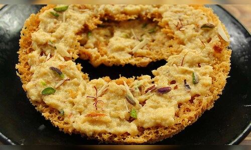 Ghevar recipe: How to make Ghevar at home ? - CNBC TV18