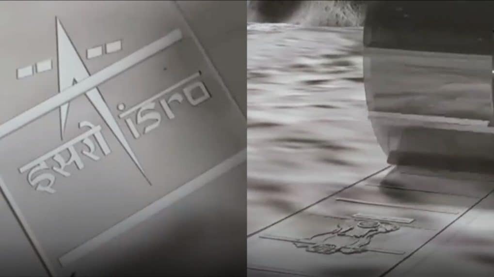 Is Chandrayaan-3 rover imprinting ISRO logo and national emblem on the ...