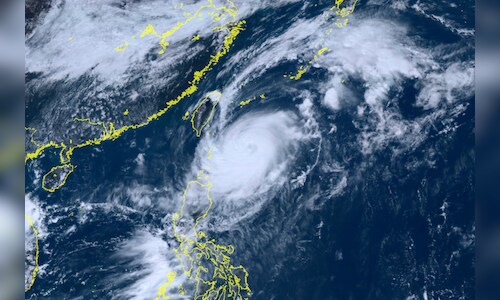 Typhoon Koinu forces Taiwan to shut schools and cancel flights - CNBC TV18