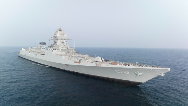 Defence Minister Rajnath Singh unveils INS Imphal crest, symbolising ...