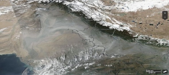 Air Pollution: NASA satellite images show a layer of smog from Punjab ...
