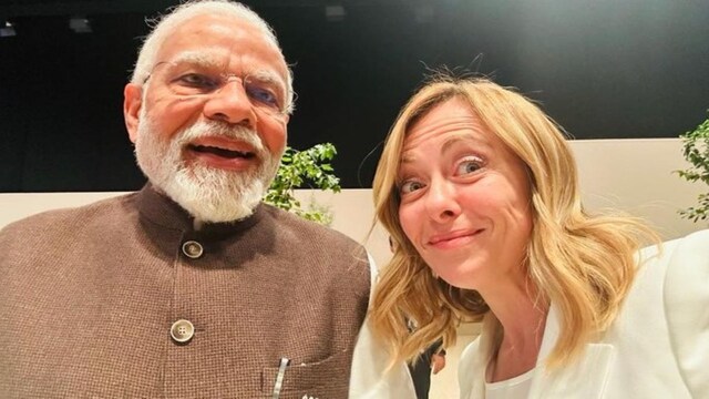 PM Narendra Modi and Italian PM Giorgia Meloni’s selfie moment at COP28 ...