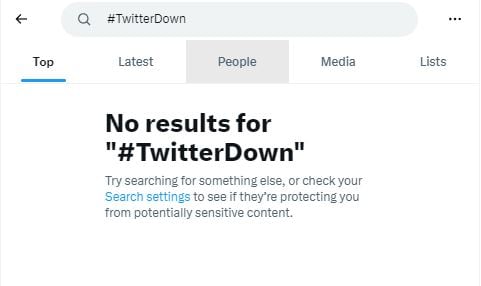 X down, users unable to load tweets
