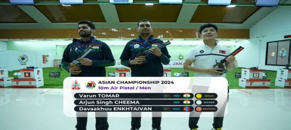 Varun Tomar wins gold in men's 10m air pistol at Asian Olympic ...