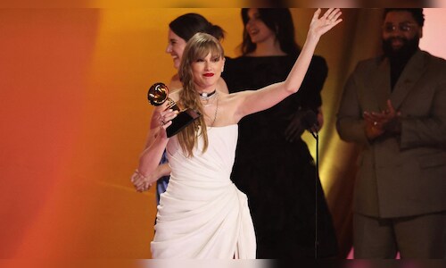 Taylor Swift — The four-midable force at the Grammys with 'Midnights ...